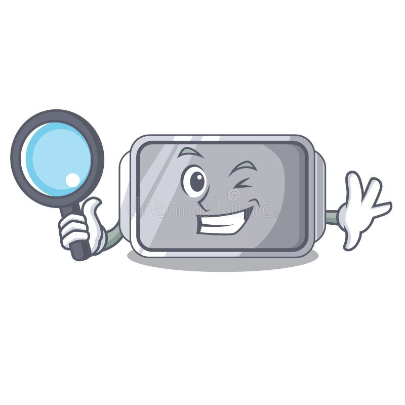 With Box Baking Pan Shape on the Cartoon Stock Vector - Illustration of ...