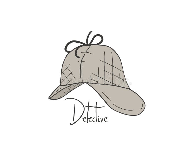 Detective Hand Drawing Illustration Stock Vector - Illustration of ...