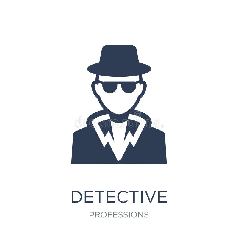 Detective Icon. Monochrome Simple Line Crime Icon for Templates, Web ...