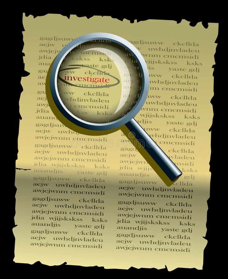Detective Investigate stock vector. Illustration of verify - 23789047