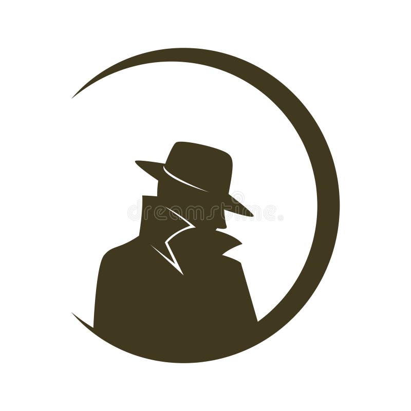 Detective logo icon design stock vector. Illustration of logo - 348679113