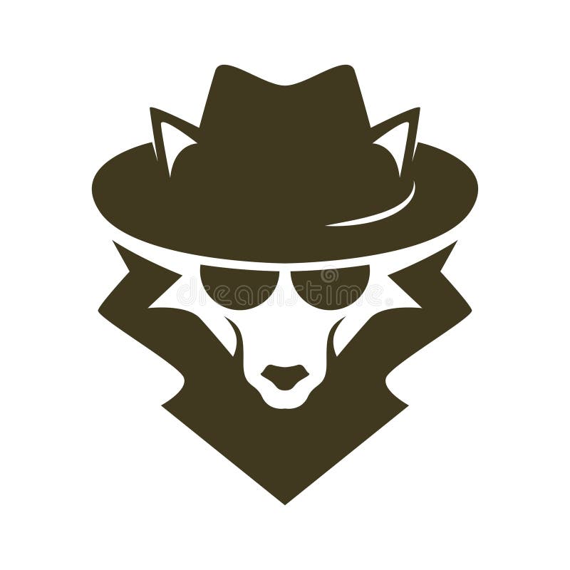 Detective logo icon design stock vector. Illustration of mafia - 348679150