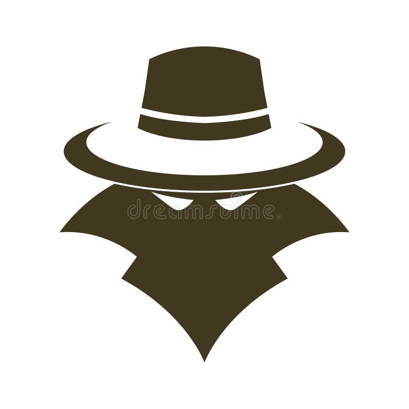 Detective logo icon design stock vector. Illustration of secret - 348679194