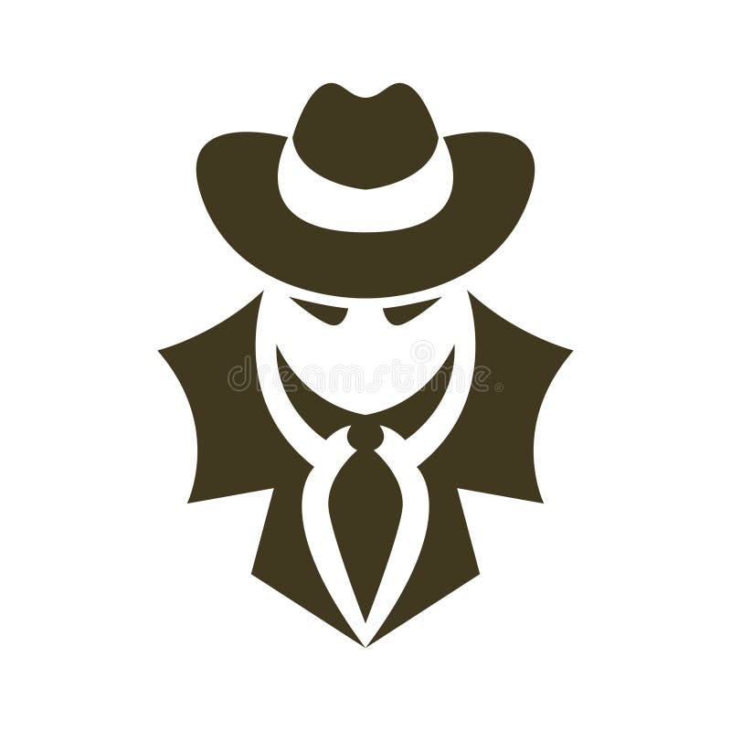 Detective logo icon design stock vector. Illustration of police - 348679273