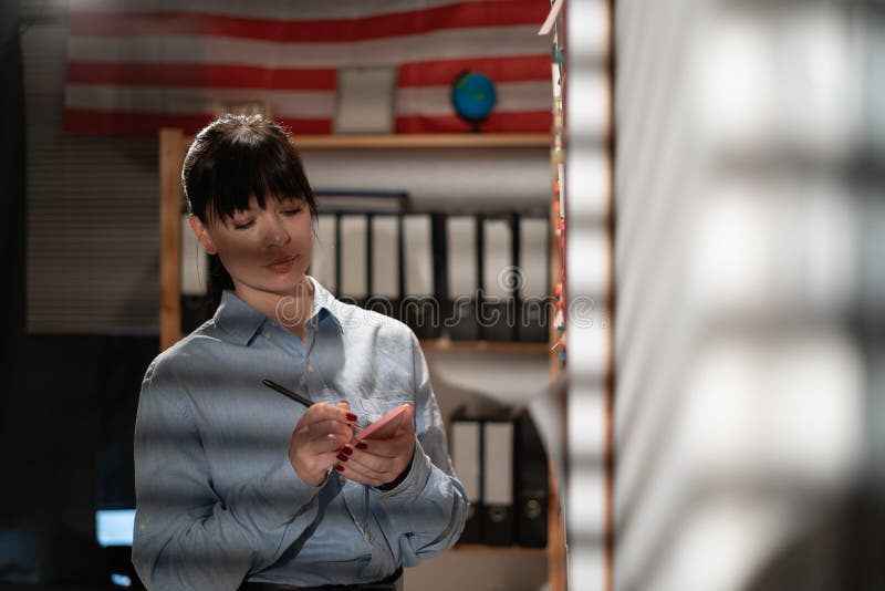 Criminal Board with Evidence in Police Archive Office Stock Image ...