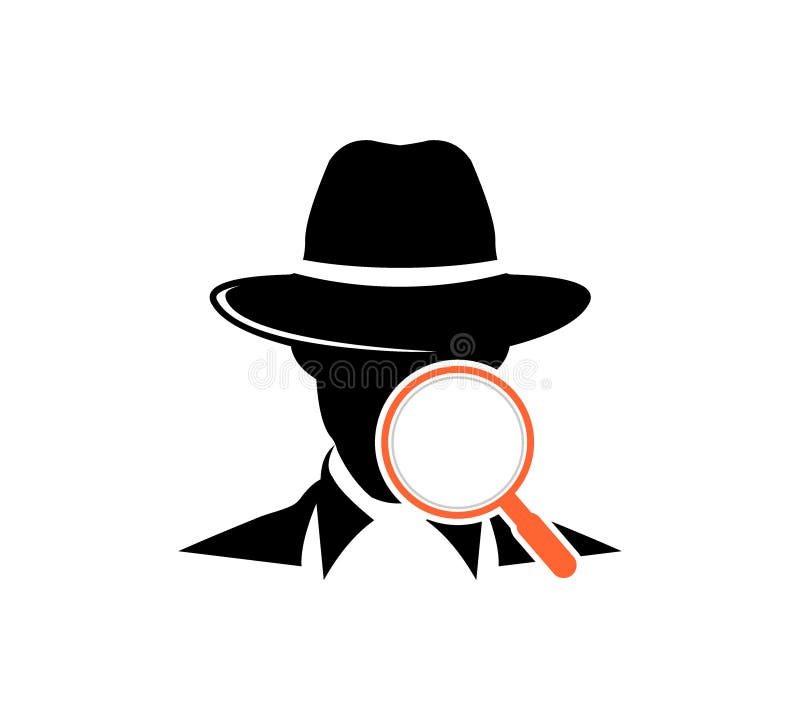 Detective Investigation Service Vector Icon Logo Design Stock ...