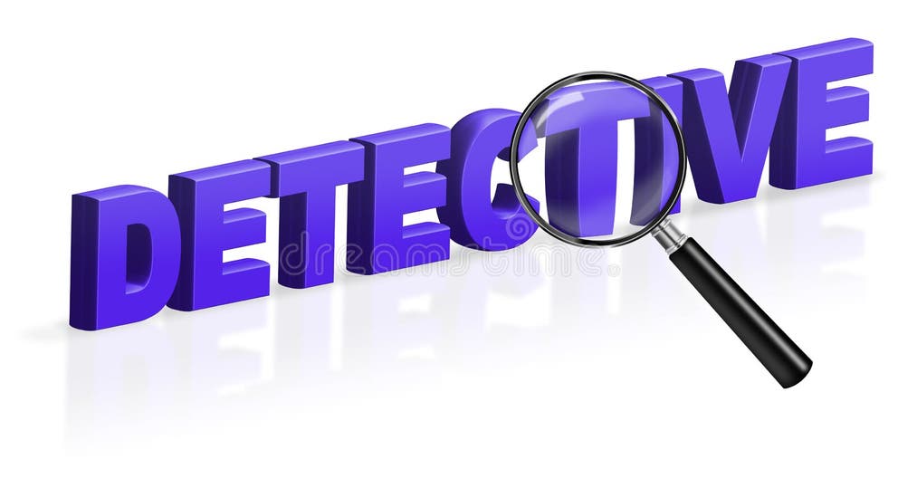 Detective Research Investigation Info Stock Illustration - Illustration ...