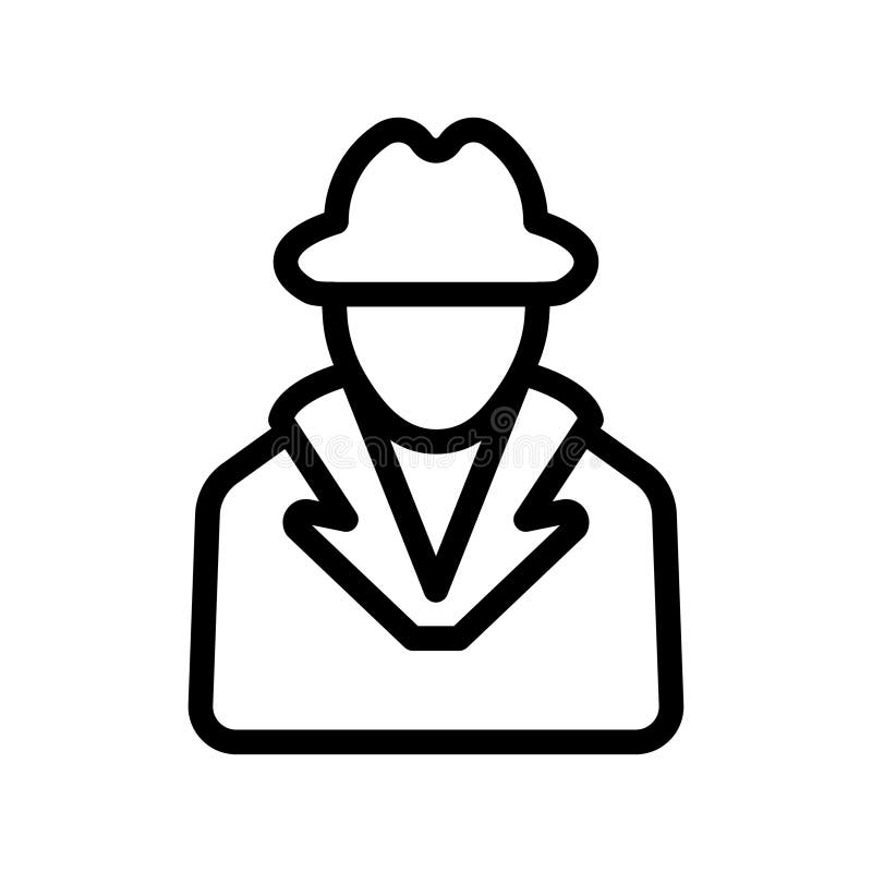 Detective, Spy icon stock vector. Illustration of designed - 365647096