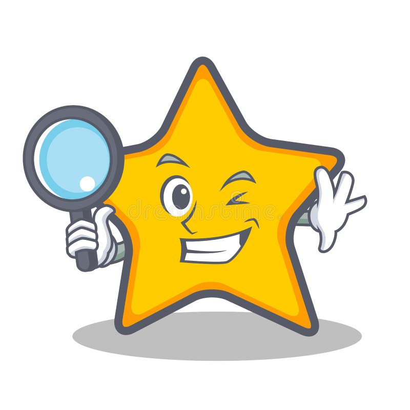 Detective Star Badge Police on a Cartoon Stock Vector - Illustration of ...