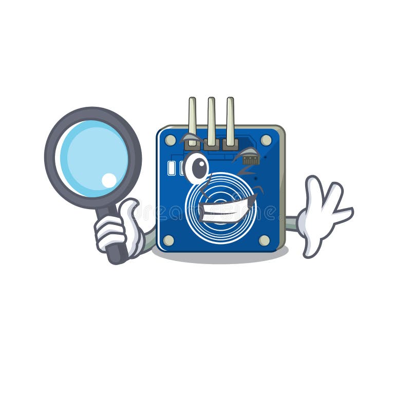 Detective Touch Sensor with the Cartoon Shape Stock Vector ...