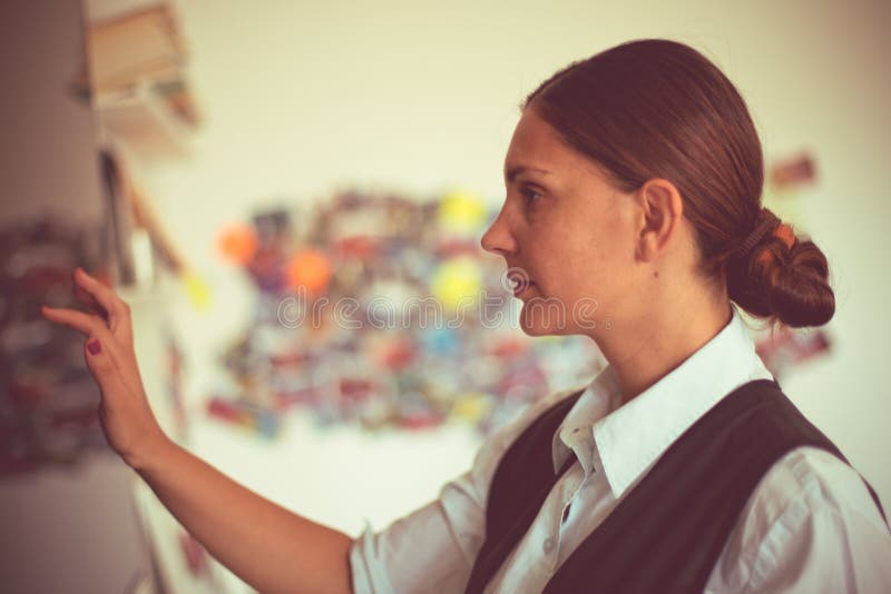 Detective Typing on Screen Touch Stock Image - Image of camera ...