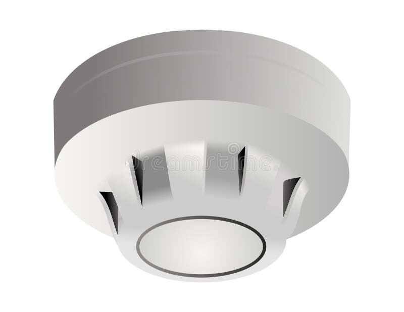 Icono Del Sensor Del Humo Icono Del Elemento Del Bombero Stock de ...