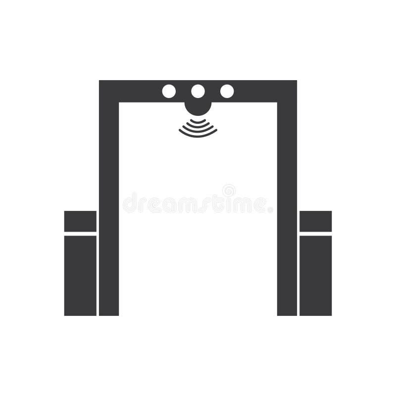 Detector icon flat design stock illustration. Illustration of warning ...