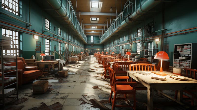 Detention center stock image. Image of historic, prison - 300755627