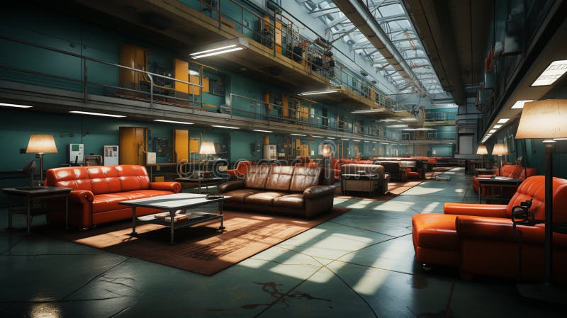 Detention center stock illustration. Illustration of abandoned - 300755725