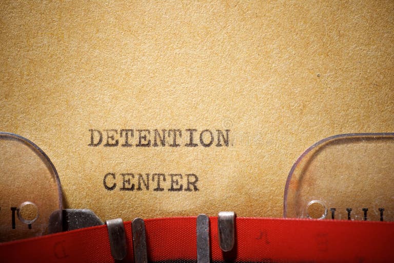 Detention center text stock photo. Image of word, prison - 274985992