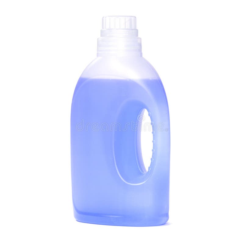 Detergent Bottle, Blue Liquid Washing Soap for Textile Stock Image ...