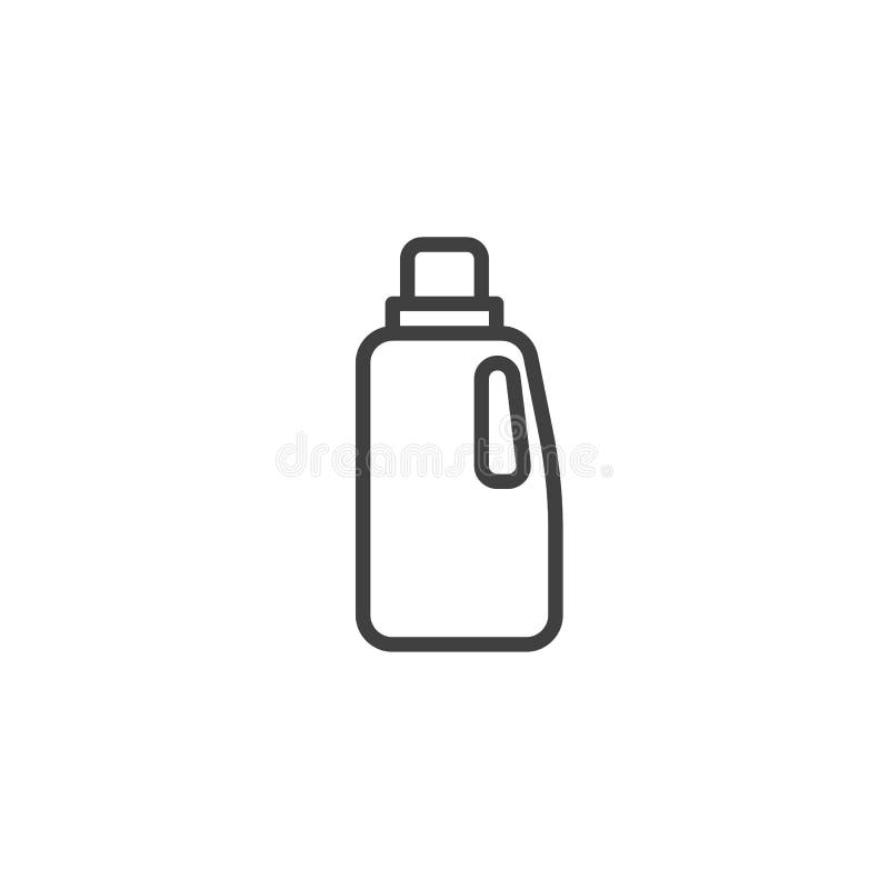 Detergent bottle line icon stock vector. Illustration of bleach - 176106209