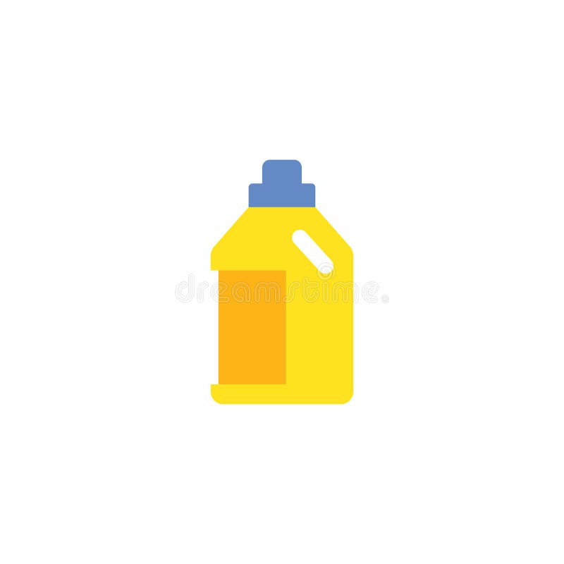 Detergent Bottle Vector Icon Symbol Isolated on White Background Stock ...
