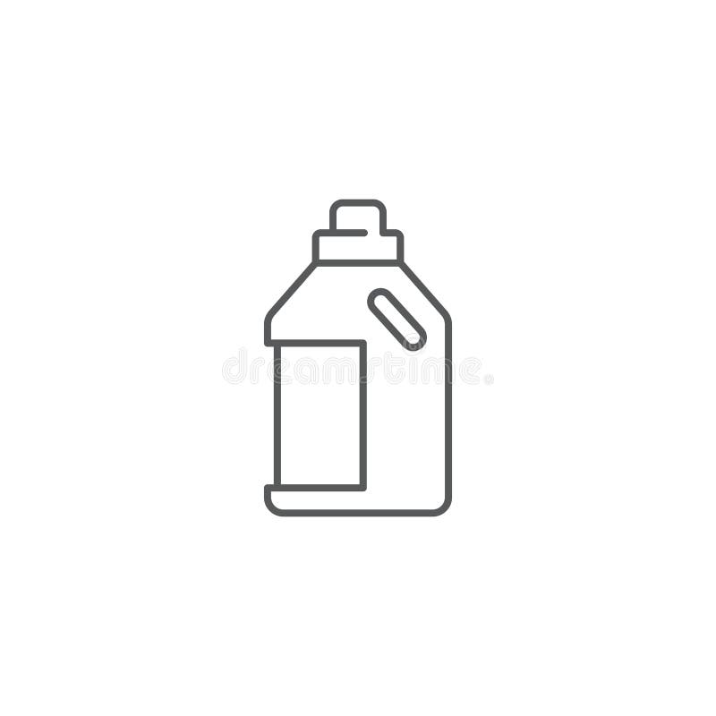 Detergent Bottle Vector Icon Symbol Isolated on White Background Stock ...