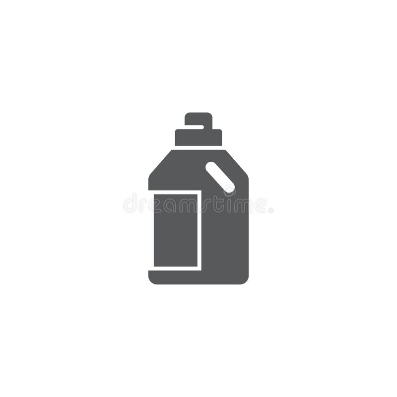 Detergent Bottle Vector Icon Symbol Isolated On White Background Stock ...