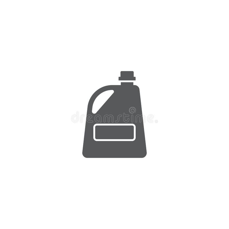 Detergent Bottle Vector Icon Symbol Isolated on White Background Stock ...