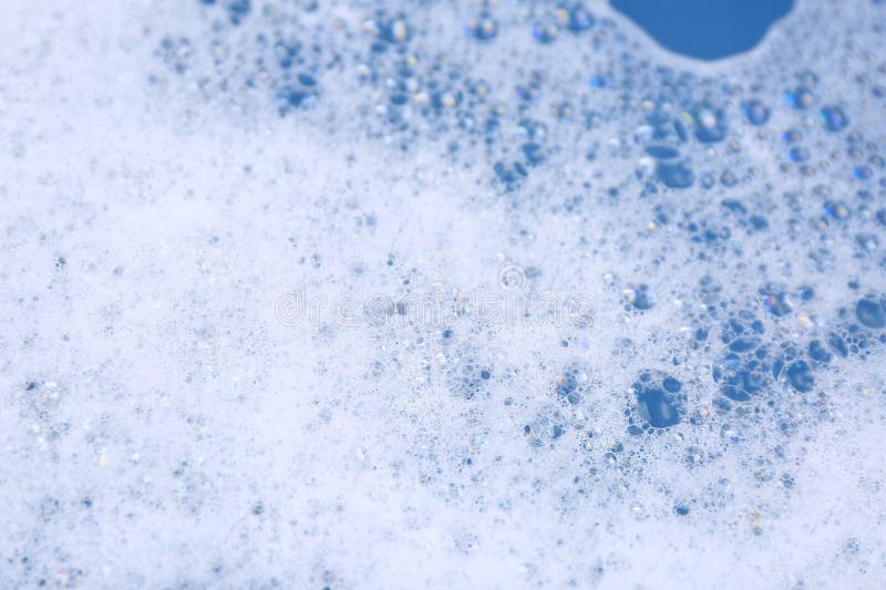 Detergent Foam As Background, Closeup. Hand Washing Laundry Stock Photo ...