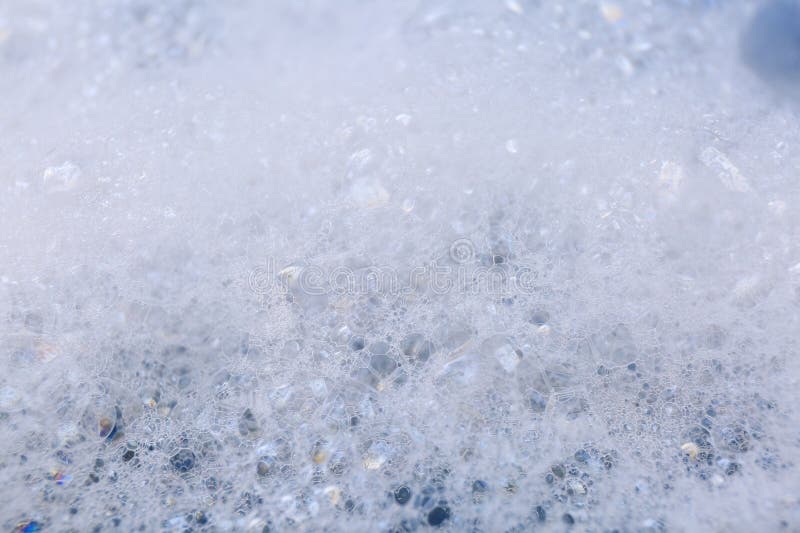 Detergent Foam As Background, Closeup. Hand Washing Laundry Stock Photo ...