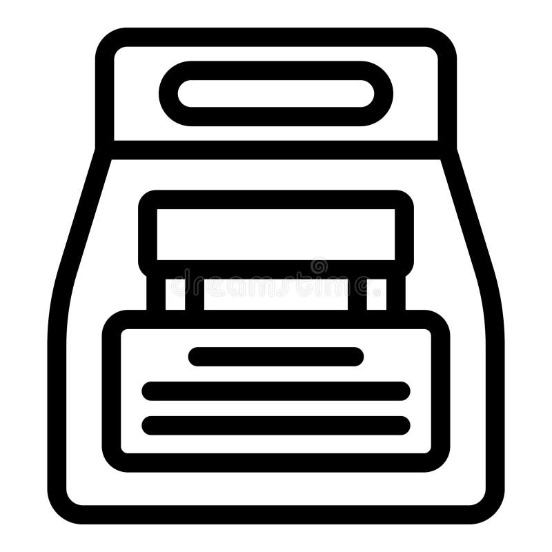 Detergent Pack Icon Outline Vector. Washing Solution Stock Illustration ...