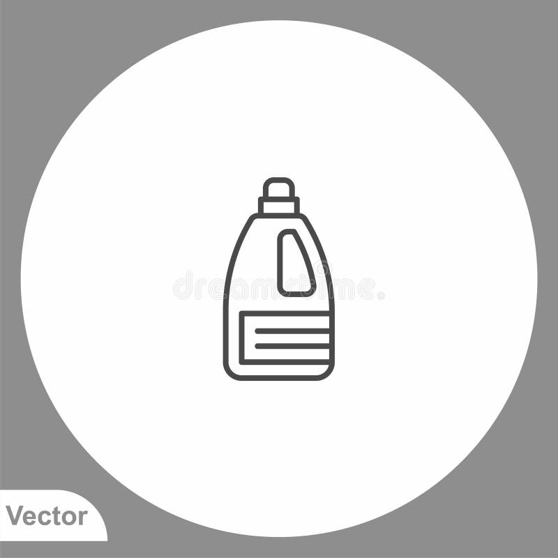 Detergent Vector Icon Sign Symbol Stock Vector - Illustration of broom ...