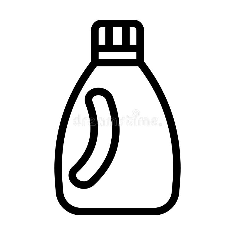 Detergent Vector Thick Line Icon for Personal and Commercial Use Stock ...