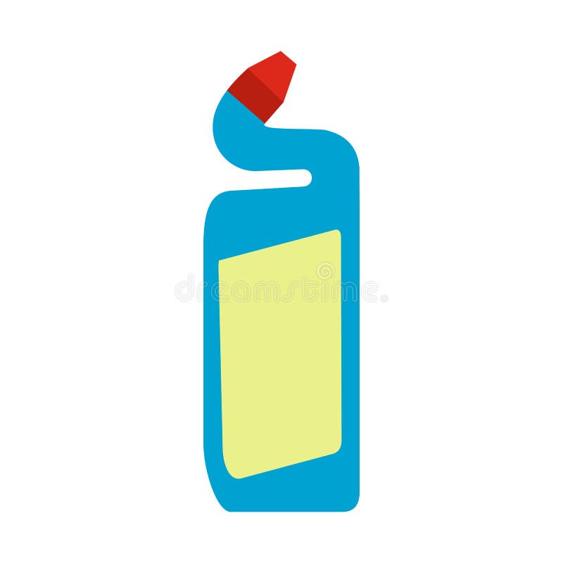 Detergent Vlak Pictogram Met Schaduw Vector Illustratie - Illustration ...