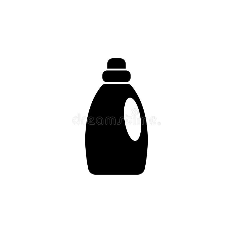Detergents, Liquid Powder Solid Flat Vector Icon Isolated on White ...