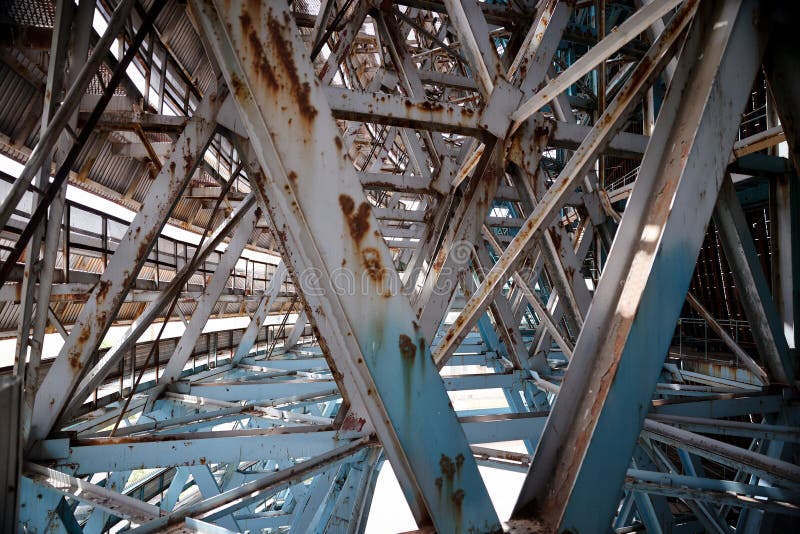 Deteriorated Metal Structure Covered in Rust Stock Image - Image of ...