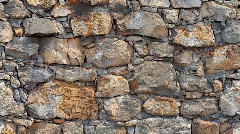 Deteriorated Stone Wall Texture Exposed To Harsh Weather Elements Over ...