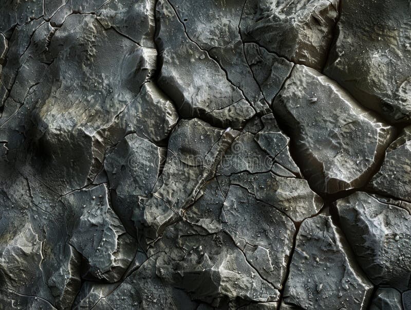 Deteriorating, Broken Material Exhibiting an Array of Splits, Chips ...