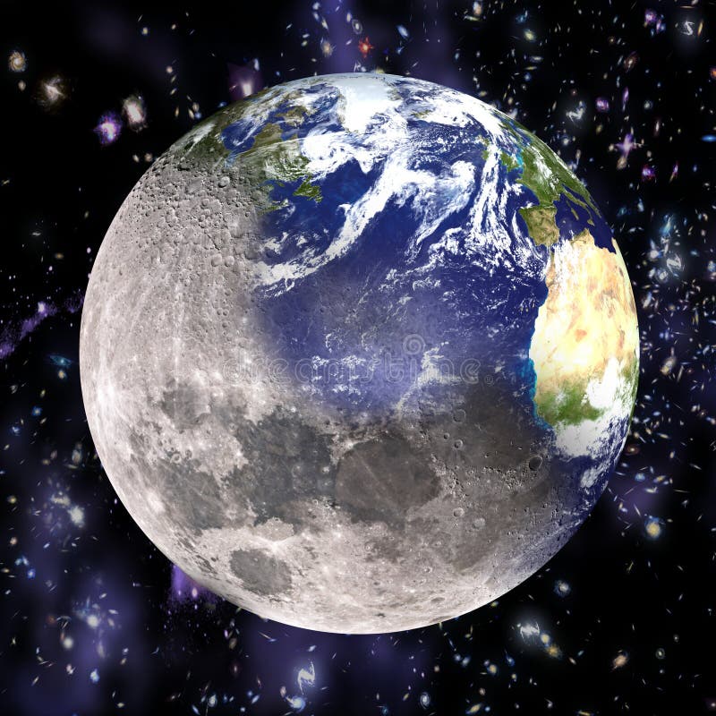 Deteriorating Earth stock illustration. Illustration of star - 4025777