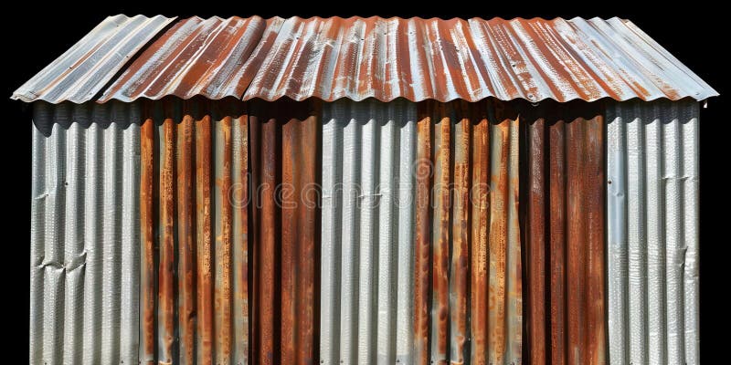 A Deteriorating Structure Constructed from Metal and Covered in Rust ...