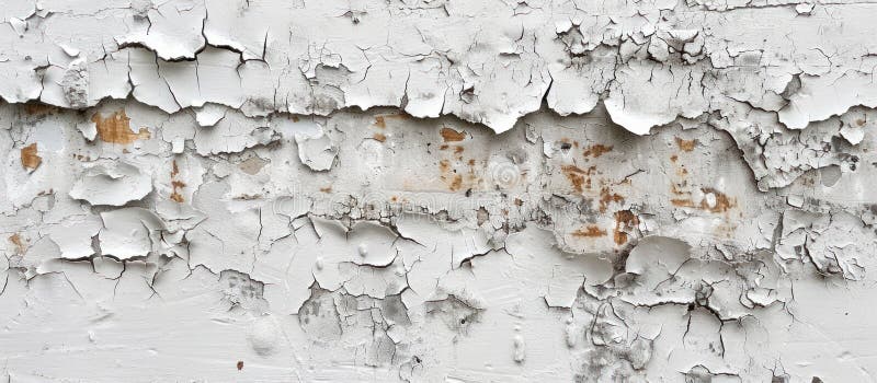 Deteriorating White Wall stock photo. Image of paint - 313713110
