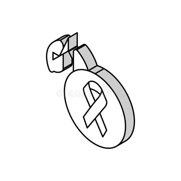 Deterioration of Lung Function in Hiv Infected Patients Isometric Icon ...