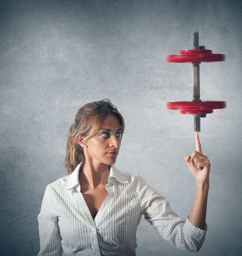 Determinated businesswoman stock photo. Image of courage - 26965082