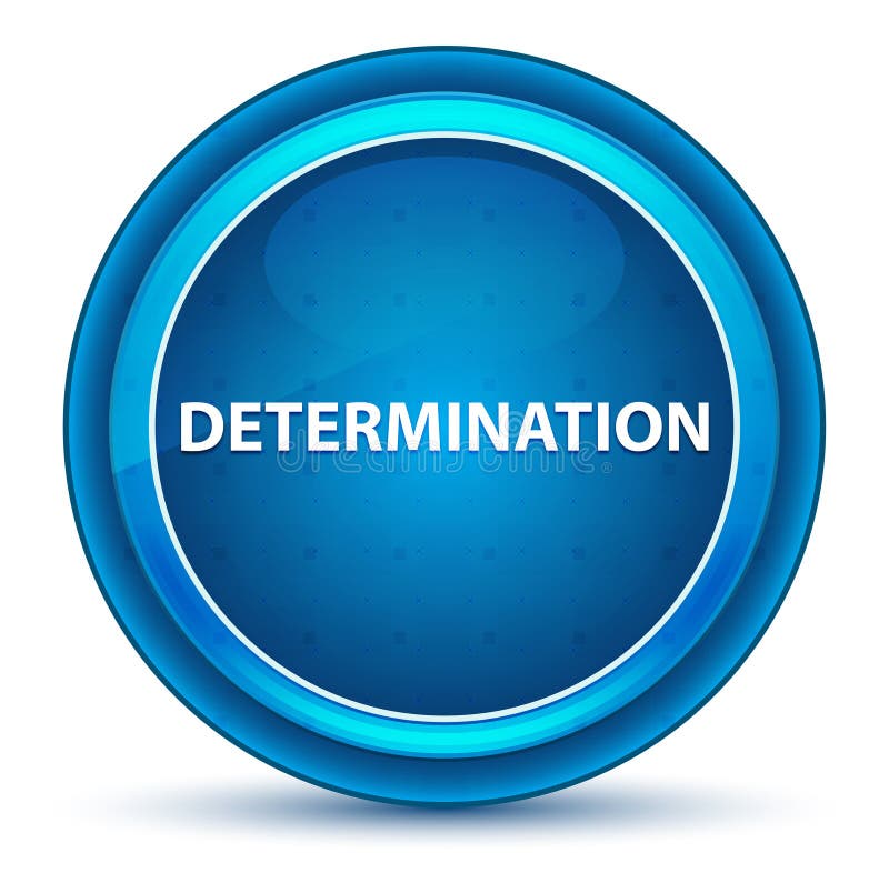 Determination Eyeball Blue Round Button Stock Illustration ...