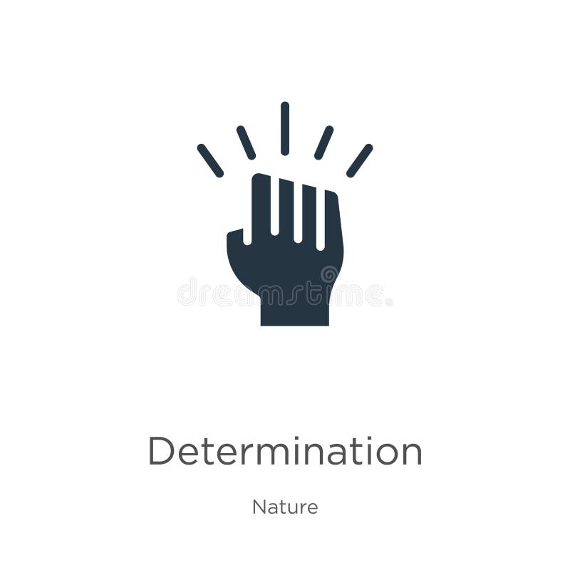 Determination Icon Vector. Trendy Flat Determination Icon from Nature ...