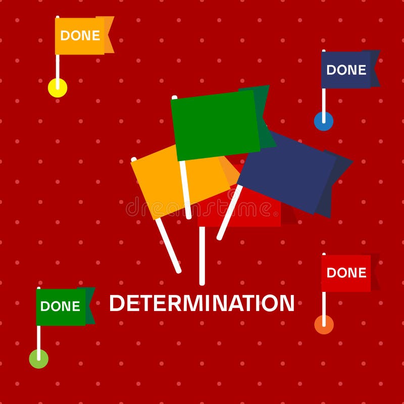 DETERMINATION stock vector. Illustration of white, sport - 100184276