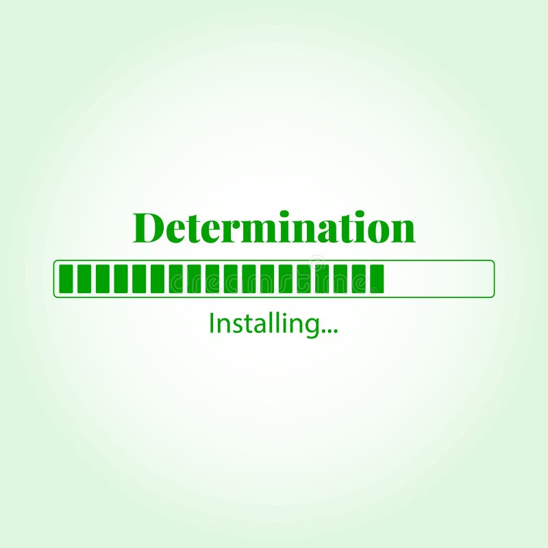 Determination Installing Vector Illustration Graphic Eps Stock Vector ...