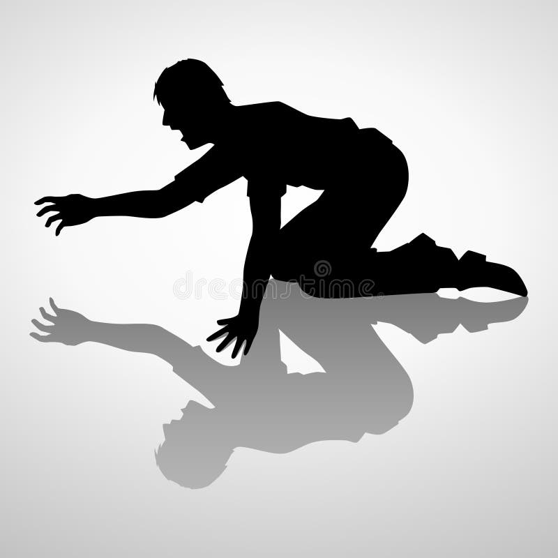 Crawling Man Clipart
