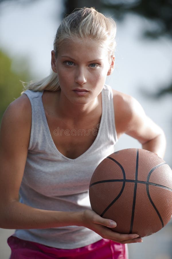 Determined Basketball Player Stock Photo - Image of camera, hair: 15907858