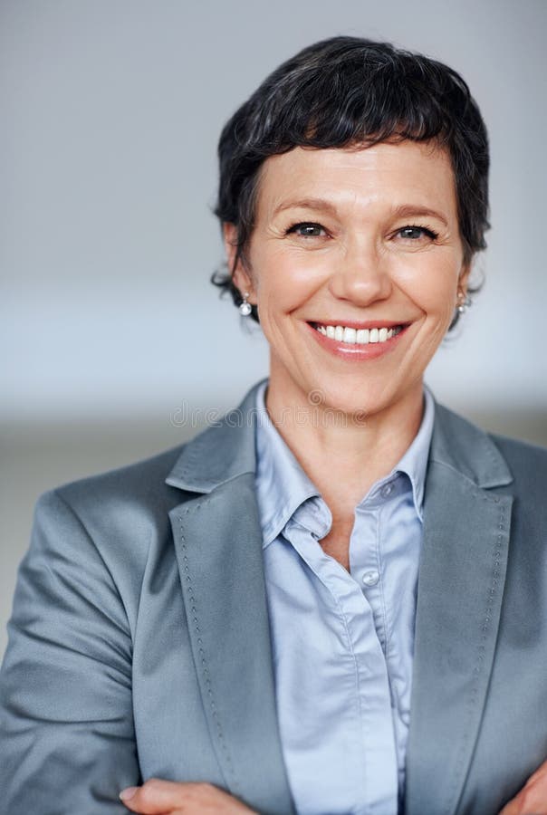 Determined Business Woman. Portrait of Successful Mature Female ... Determined Business Woman. Portrait of Successful Mature Female ...