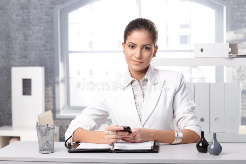 Determined businesswoman stock image. Image of lady, skyscraper - 1947961