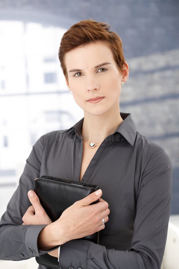 Determined businesswoman stock image. Image of lady, skyscraper - 1947961
